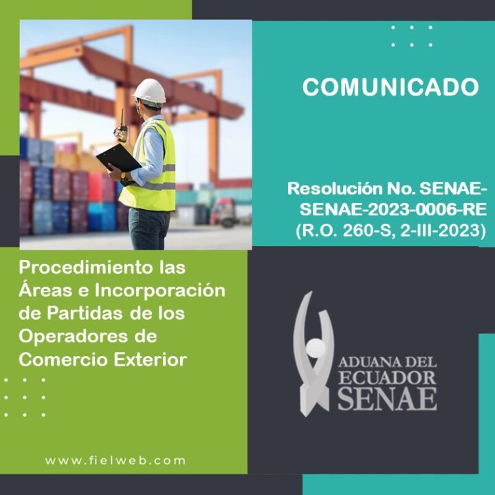 Resolución No. SENAE-SENAE-2023-0006-RE - Boletín Jurídico